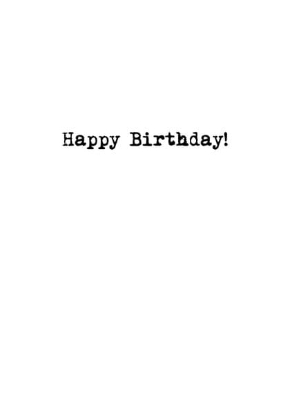 Cartoons Birthday Card with your own Handwriting. Qwerty Cards for ...