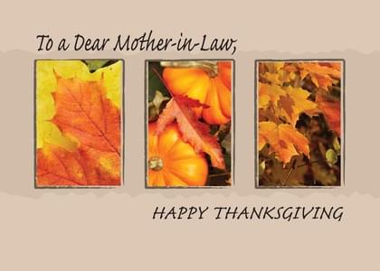 Fall Thanksgiving Card with your own Handwriting. Sandra Rose Designs ...