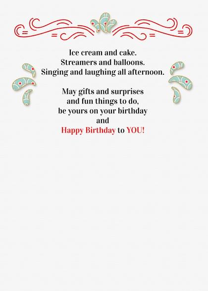 Birthday Card with your own Handwriting. Salon Of Art for Signed - Card ...