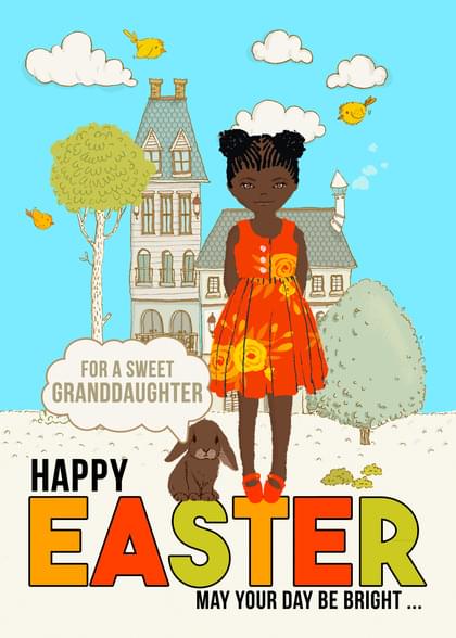 Dogs and Kids Easter Card with your own Handwriting. Salon Of Art for ...