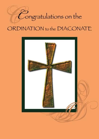 Crucifix Ordination Card with your own Handwriting. Sandra Rose Designs ...