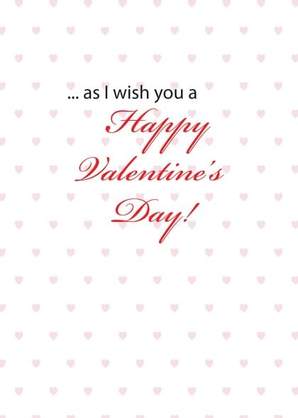 Roses Valentine's Day Card with your own Handwriting. Sandra Rose ...