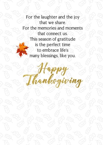 Thanksgiving Card with your own Handwriting. Salon Of Art for Signed ...