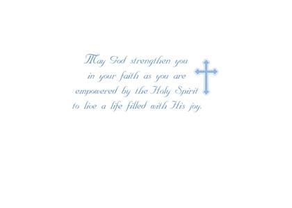 Crucifix Confirmation Card with your own Handwriting. Sandra Rose ...