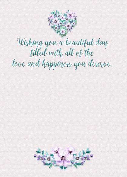 Flowers and Best Wishes Birthday Birthday Card with your own ...