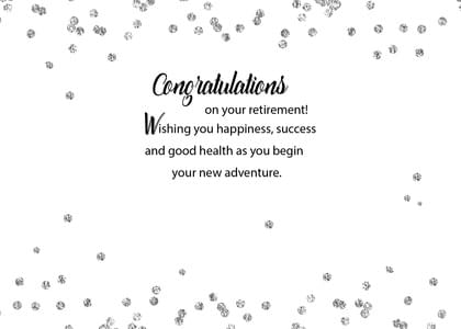 Retirement Card with your own Handwriting. Sandra Rose Designs for ...