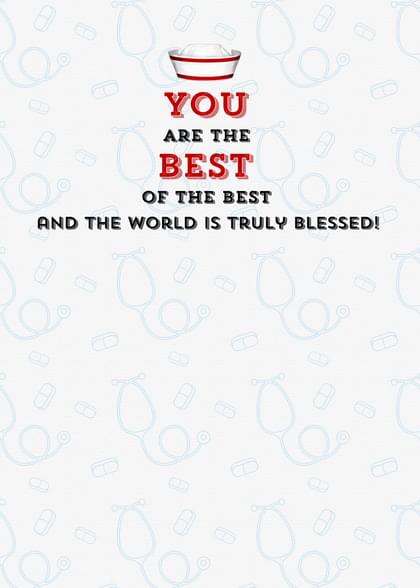 Stethoscopes and Ekg Nurse's Day/Week Card with your own Handwriting ...