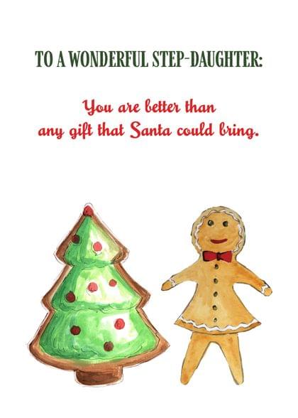 Cookies and Gingerbread Man Christmas Card with your own Handwriting ...