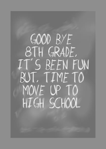 Chalkboards Graduation (8th Grade) Card with your own Handwriting ...