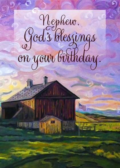 Country Living and Barns Birthday Card with your own Handwriting. Julie ...
