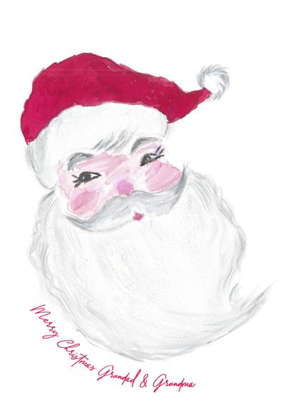 Santa Claus Christmas Card with your own Handwriting. Nadia Kronfli for ...
