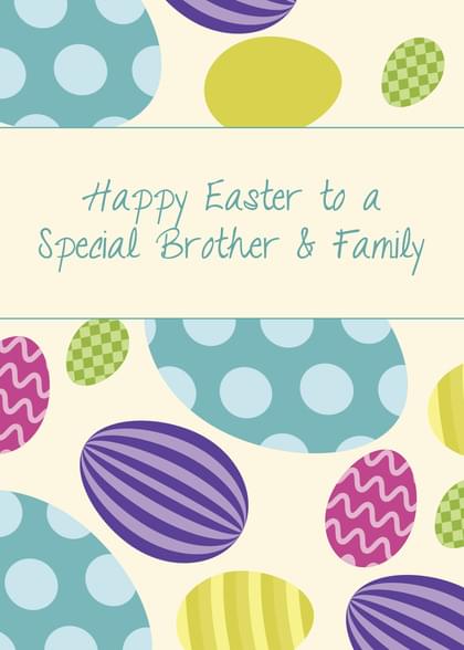 Easter Eggs Easter Card with your own Handwriting. Sandra Rose Designs ...