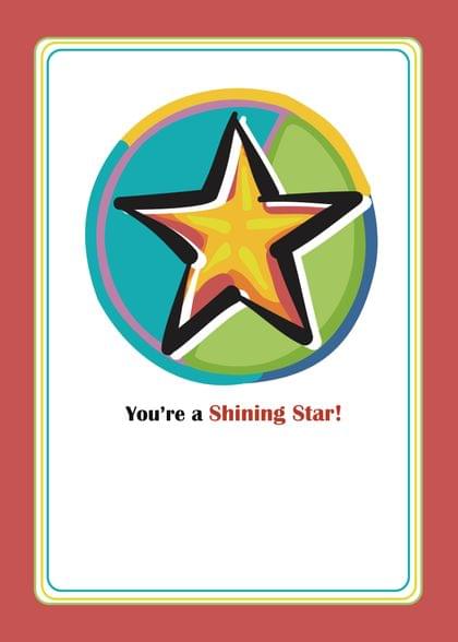 Stars Congratulations Card with your own Handwriting. Sandra Rose ...