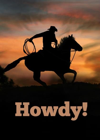 Cowboys and Horses Greetings/Hello Card with your own Handwriting ...