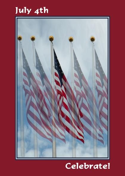 Americana Independence Day Card with your own Handwriting. Rosalie ...