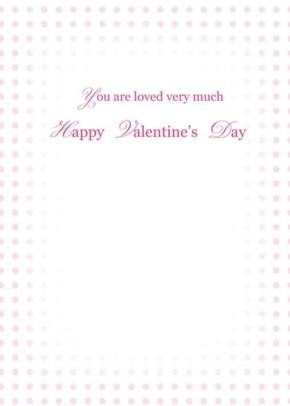 Hearts and Sweethearts Candy Valentine's Day Card with your own ...