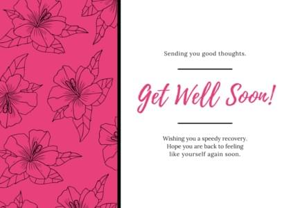 Get Well (General) Card with your own Handwriting. Personal Paper Hugs ...