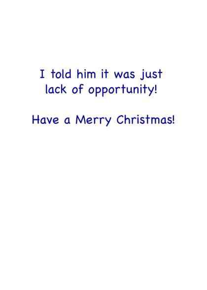 Snowman and Santa Claus Christmas Card with your own Handwriting ...