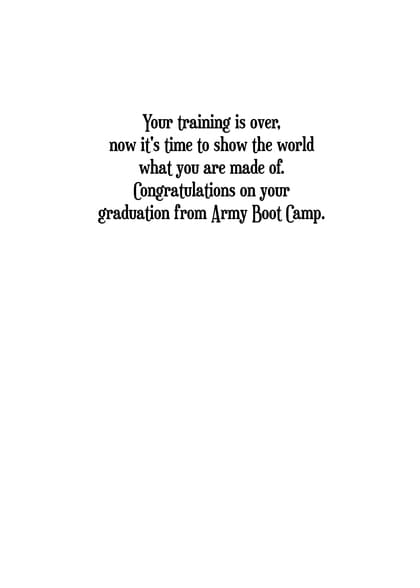 Americana and Military Service Graduation (Military) Card with your own ...