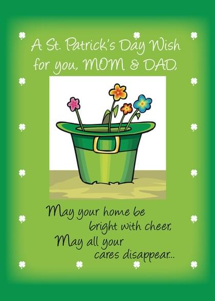 Irish Themed Saint Patrick's Day Card with your own Handwriting. Sandra ...