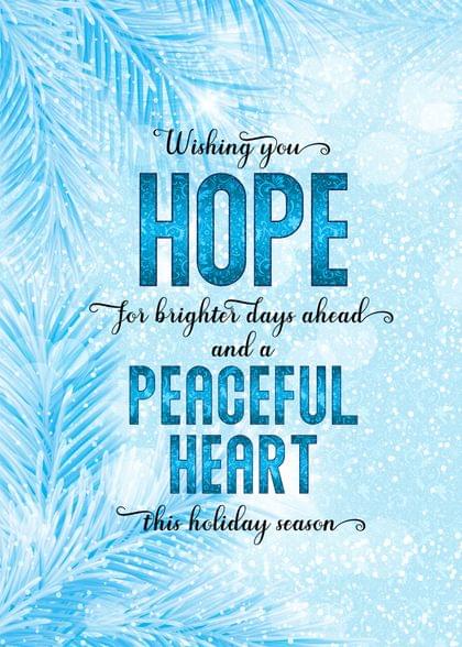 Snow Seasons Greetings / Happy Holidays Card with your own Handwriting ...