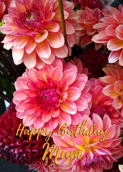 Flowers and Simply Happy Birthday Birthday Card with your own ...