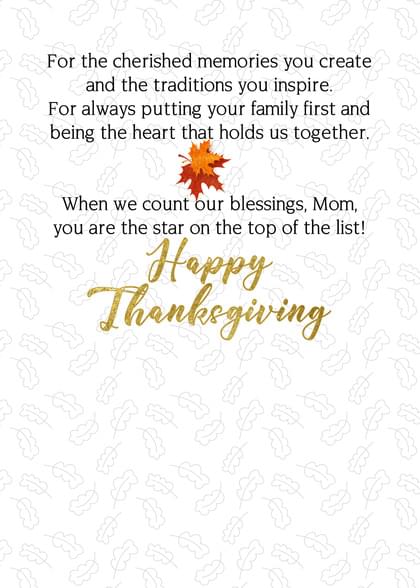 Thanksgiving Card with your own Handwriting. Salon Of Art for Signed ...