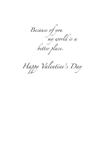 Wine Valentine's Day Card with your own Handwriting. Sandra Rose ...