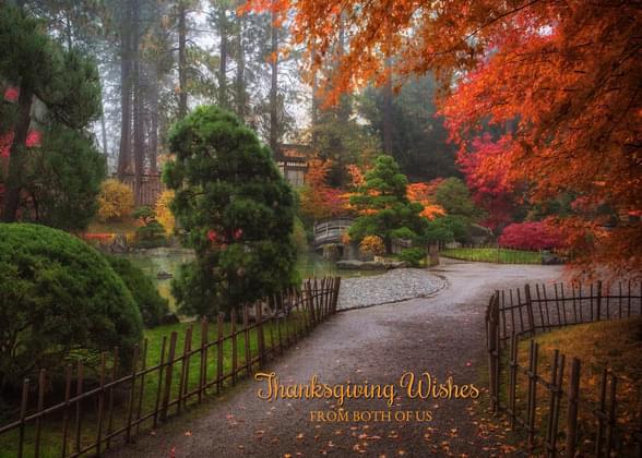 Fall Thanksgiving Card with your own Handwriting. Sueshine Studio for ...