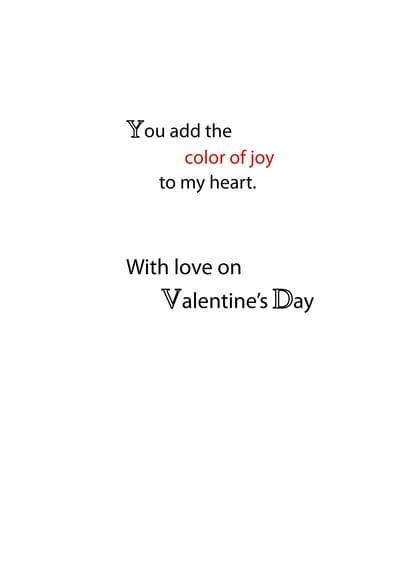 Beach Valentine's Day Card with your own Handwriting. Sandra Rose ...