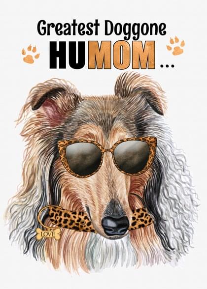 Dogs Mother's Day Card with your own Handwriting. Salon Of Art for ...