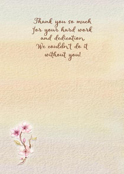 Thank You For Your Hard Work And Dedication Quotes