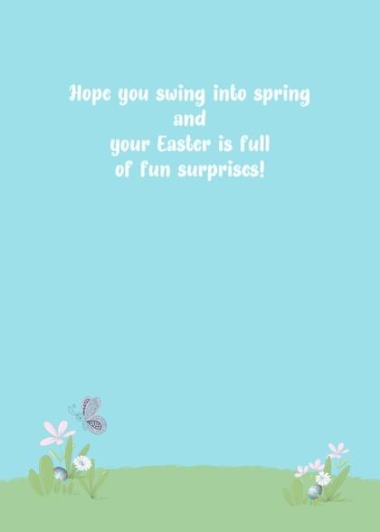 Bunnies Easter Card with your own Handwriting. Sueshine Studio for ...