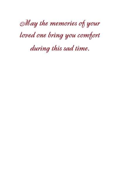 Flowers Sympathy (People) Card with your own Handwriting. Anne Stuer ...