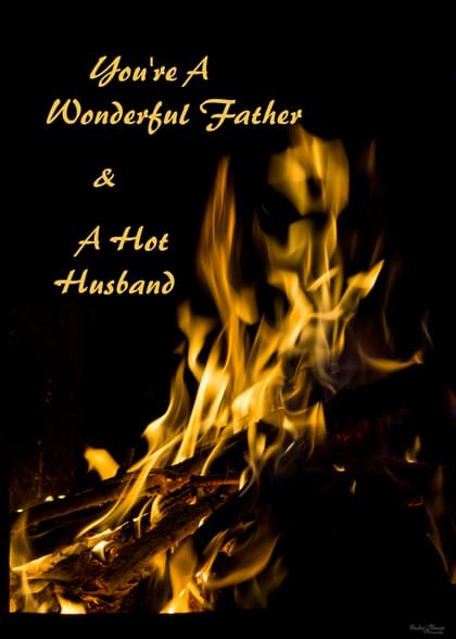 Fire Birthday Card with your own Handwriting. Timeless Moments ...