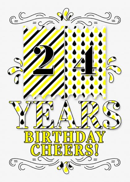 Farts birthday cards for your special someone turning 24
