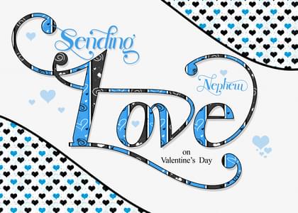 Valentine's Day Card with your own Handwriting. Salon Of Art for Signed ...