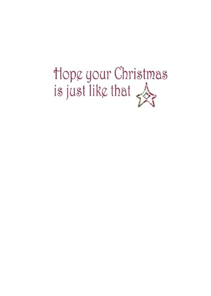 Stars Christmas Card with your own Handwriting. Judy Sorrels for Signed ...