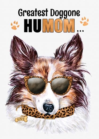 Dogs Mother's Day Card with your own Handwriting. Salon Of Art for ...