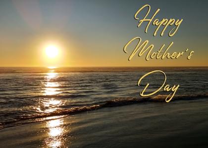 Ocean and Beach Mother's Day Card with your own Handwriting. Denise Bruchman Photography for ...