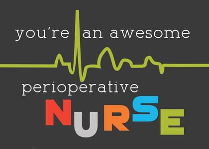 Perioperative Nurses Week Card with your own Handwriting. Sandra Rose ...