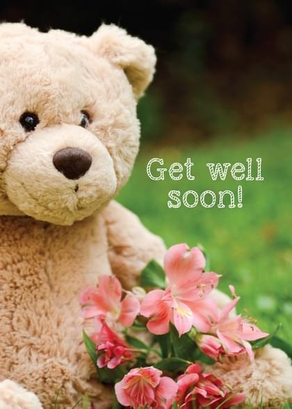 Teddy Bears Get Well (General) Card with your own Handwriting. Sandra ...
