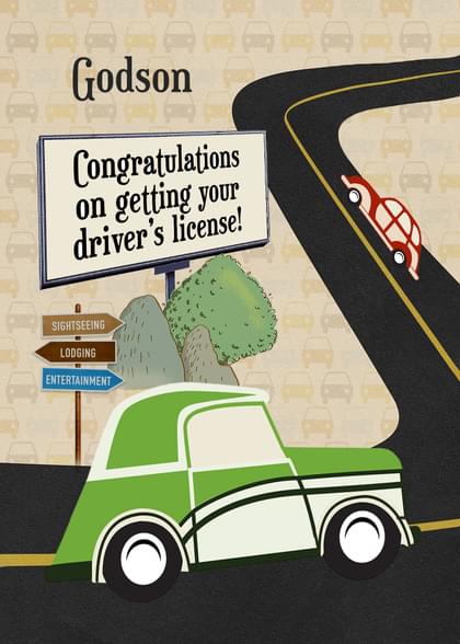 Cars and Roads Getting/Got Driver's License Card with your own ...