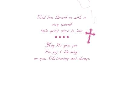 Crucifix Baptism Card with your own Handwriting. Sandra Rose Designs ...