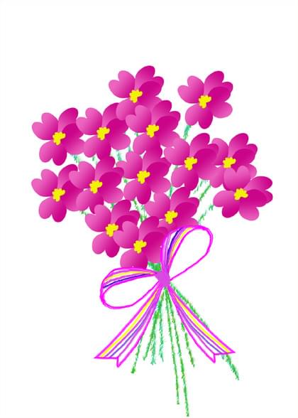 Bouquet Of Flowers Valentine's Day Card with your own Handwriting ...
