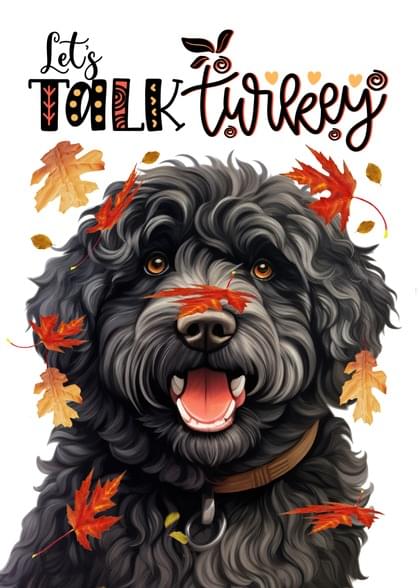 Dogs and Leaves Thanksgiving Card with your own Handwriting. Salon Of ...