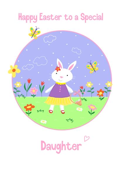 Easter Bunny Easter Card with your own Handwriting. Dale Simpson Design ...