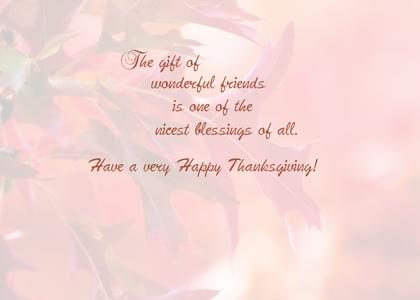 Leaves Thanksgiving Card with your own Handwriting. Sandra Rose Designs ...