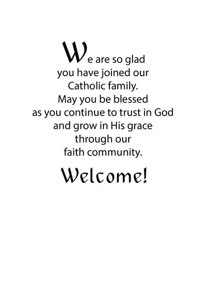 Chalices Welcome To The Family Card with your own Handwriting. Sandra ...
